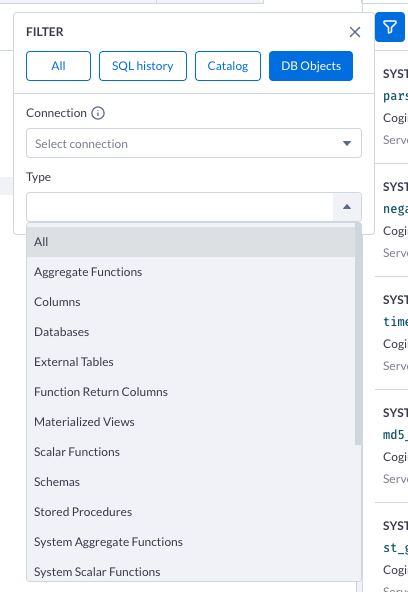 Using Search Panel – Coginiti Support Home