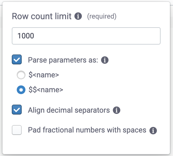 Using Parameters in your Query – Coginiti Support Home